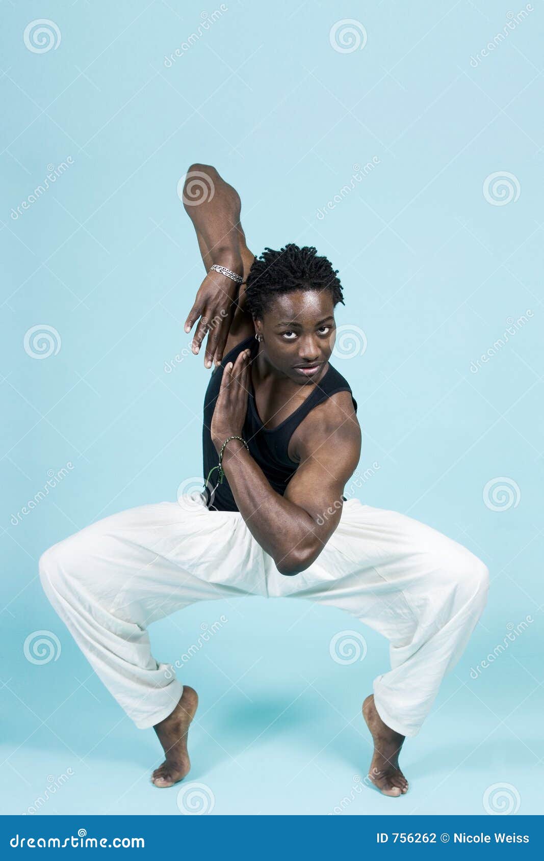 Dancer stock photo. Image of copy, african, power, muscles - 756262