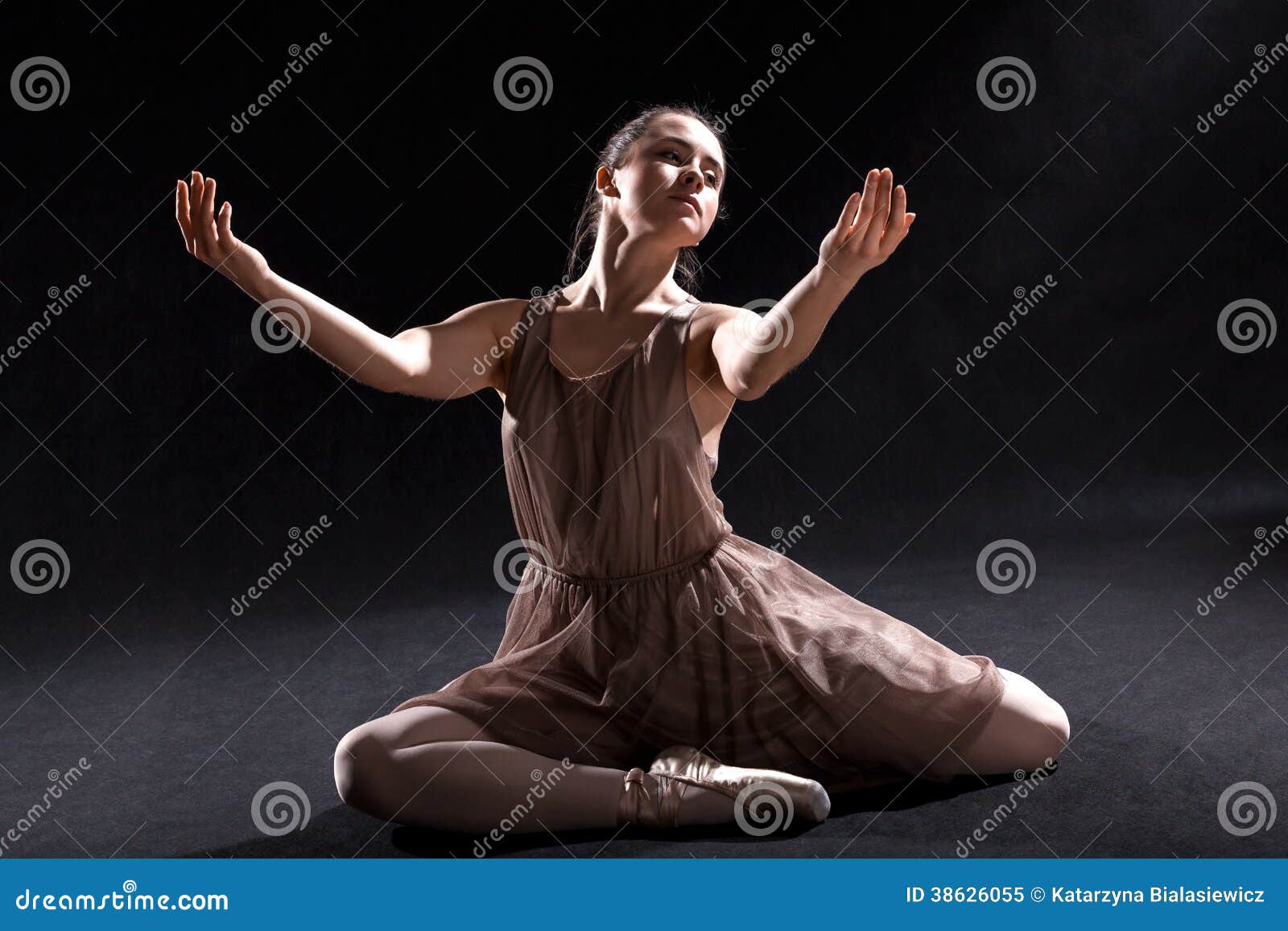Dancer acting on a stage. stock image. Image of posing - 38626055