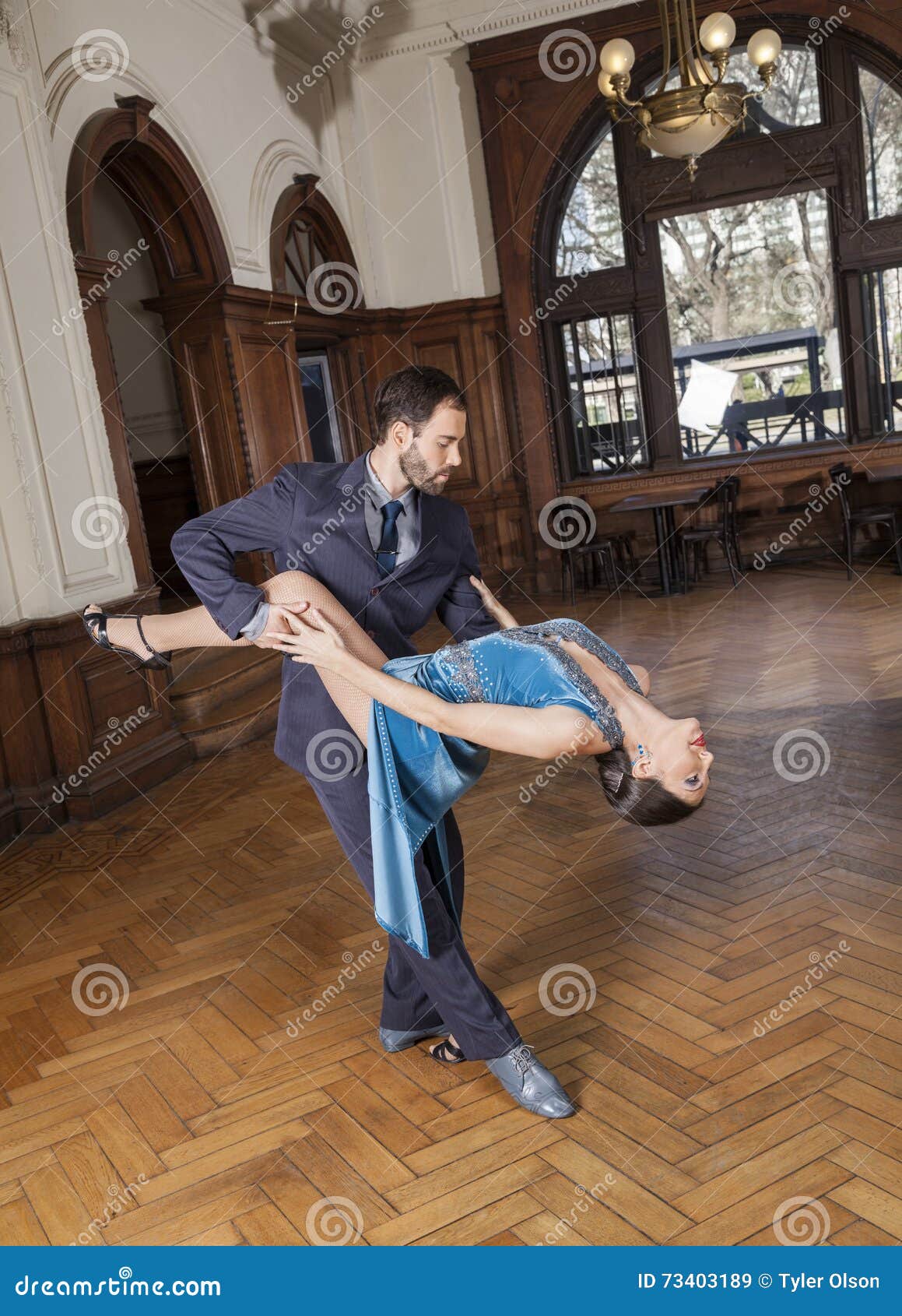 Dancer Bending Backwards while Supported by Man Stock Image - Image of ...