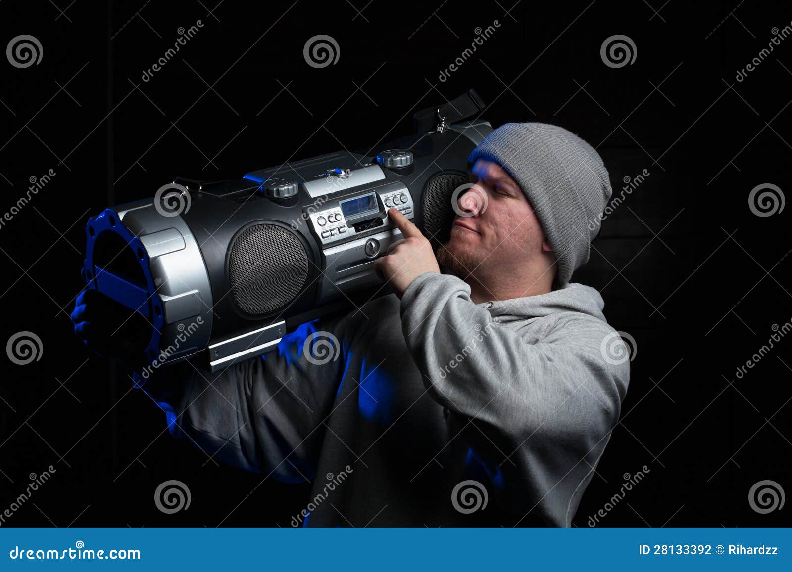 Dancer with boombox stock photo. Image of face, boombox - 28133392