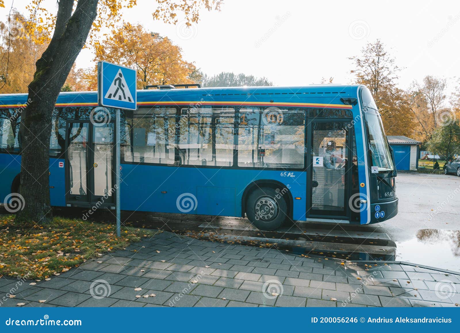 Dancer Bus in Klaipeda, Lithuania Editorial Photo - Image of stop ...