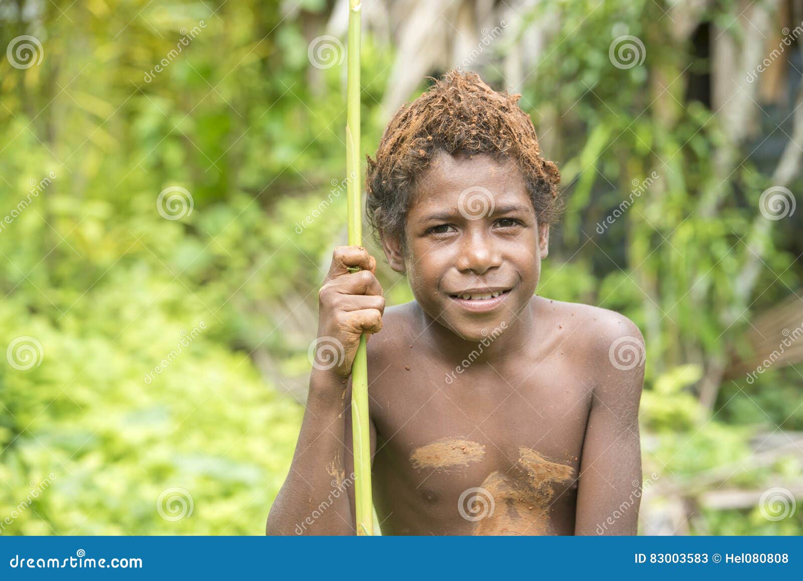 Boy of Mud People, Solomon Islands Editorial Stock Photo - Image of ...