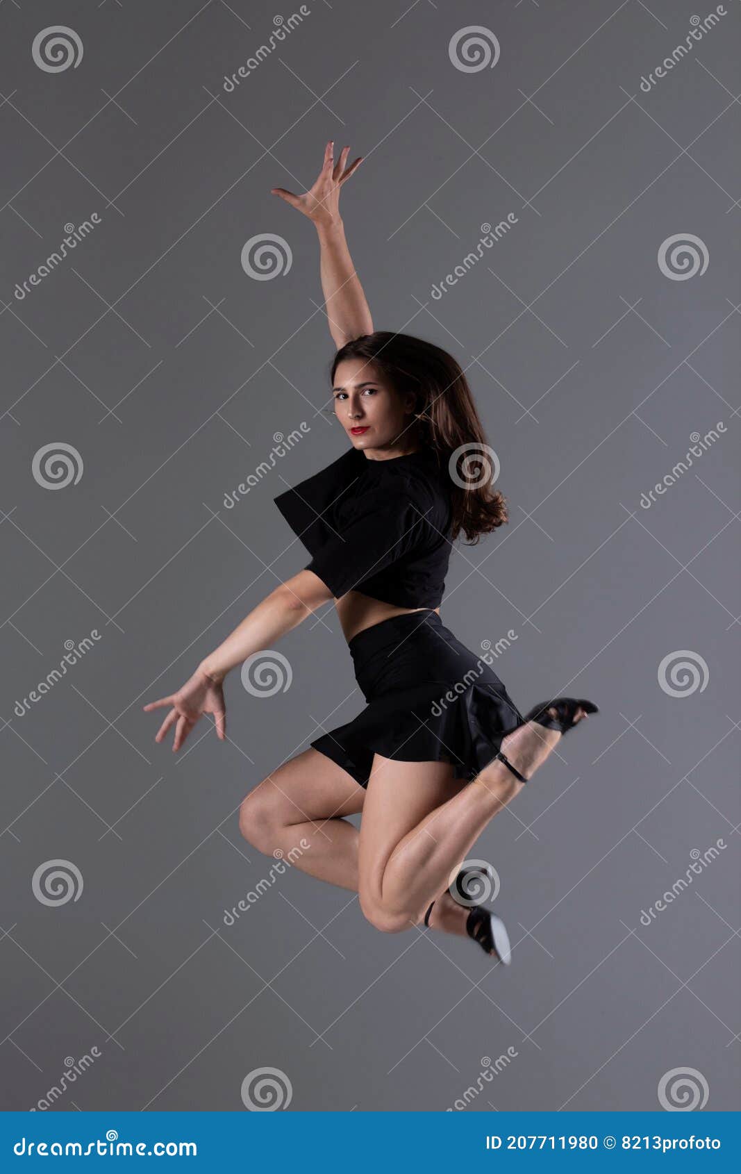 Dancer, Cool Looking Dancer Makes a Difficult Jump Stock Photo - Image ...