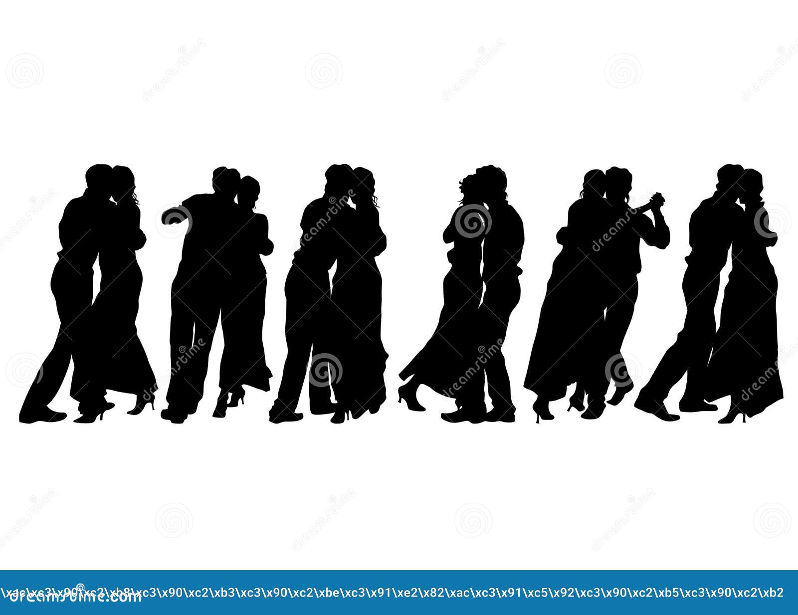 Dancer couples two stock vector. Illustration of elegance - 265428516