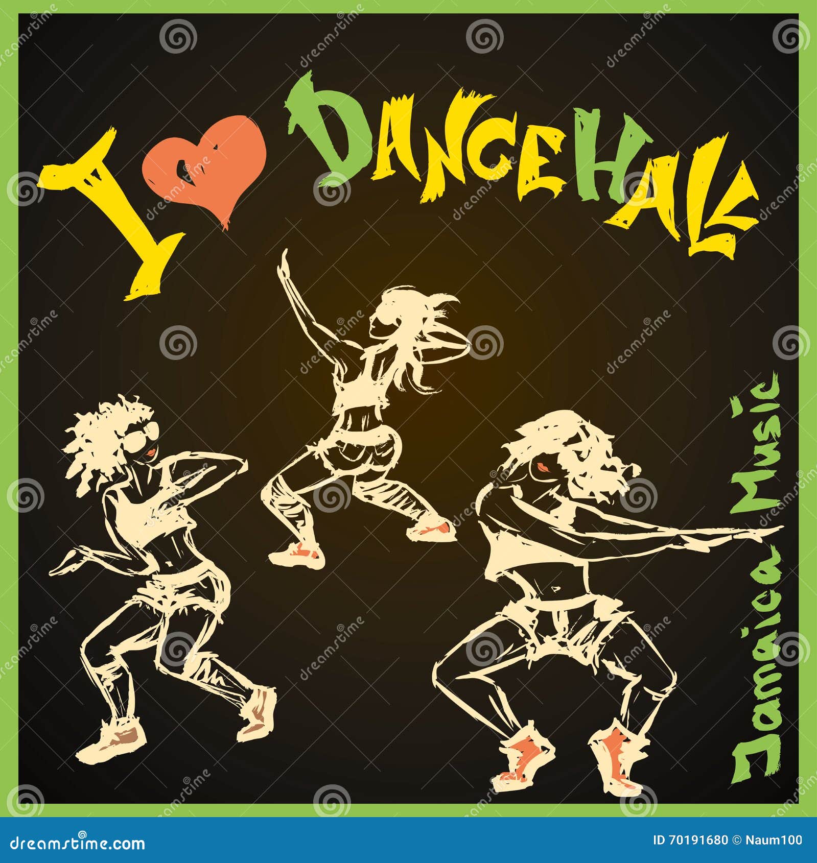 Dancer Dancehall Style, Hand Drawing Stock Vector - Illustration of ...