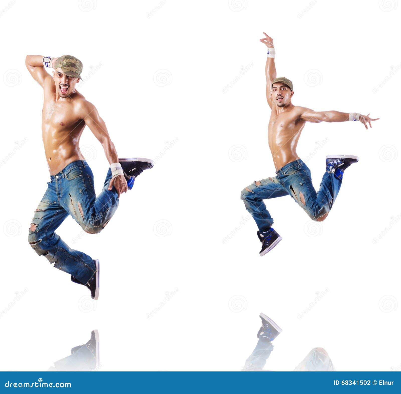 The Dancer Dancing Dances Isolated on White Stock Photo - Image of male ...