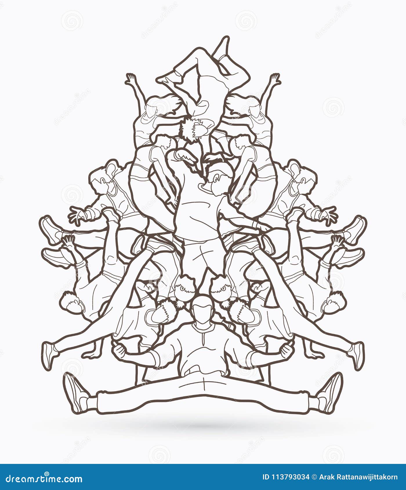 Dancer, Dancing People, Group of People Dancing Actiongraphic Vector ...