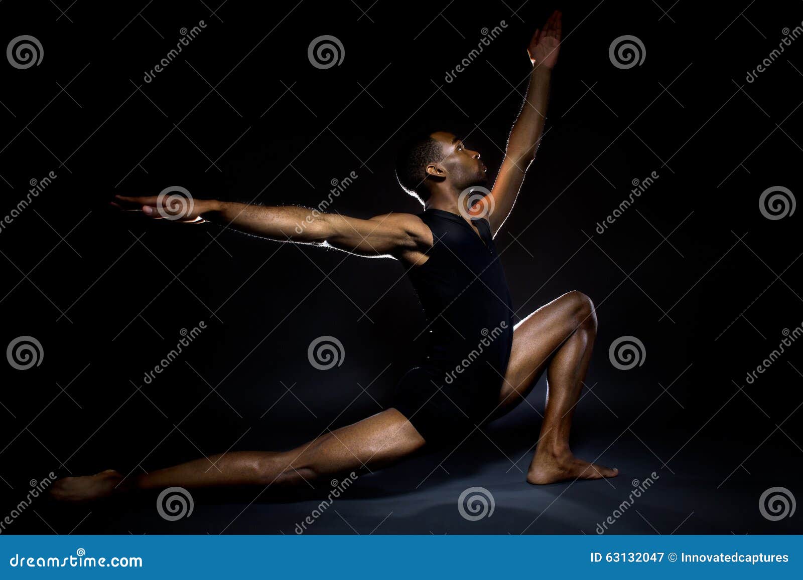 Dancer Demonstrating Flexibility Stock Image - Image of male, physical ...