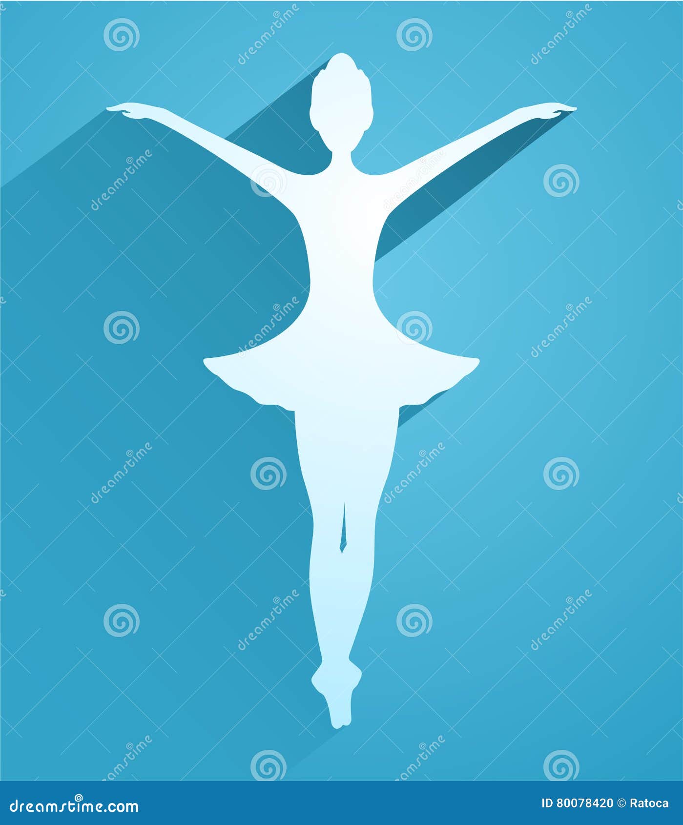 Dancer girl symbol stock vector. Illustration of girl - 80078420