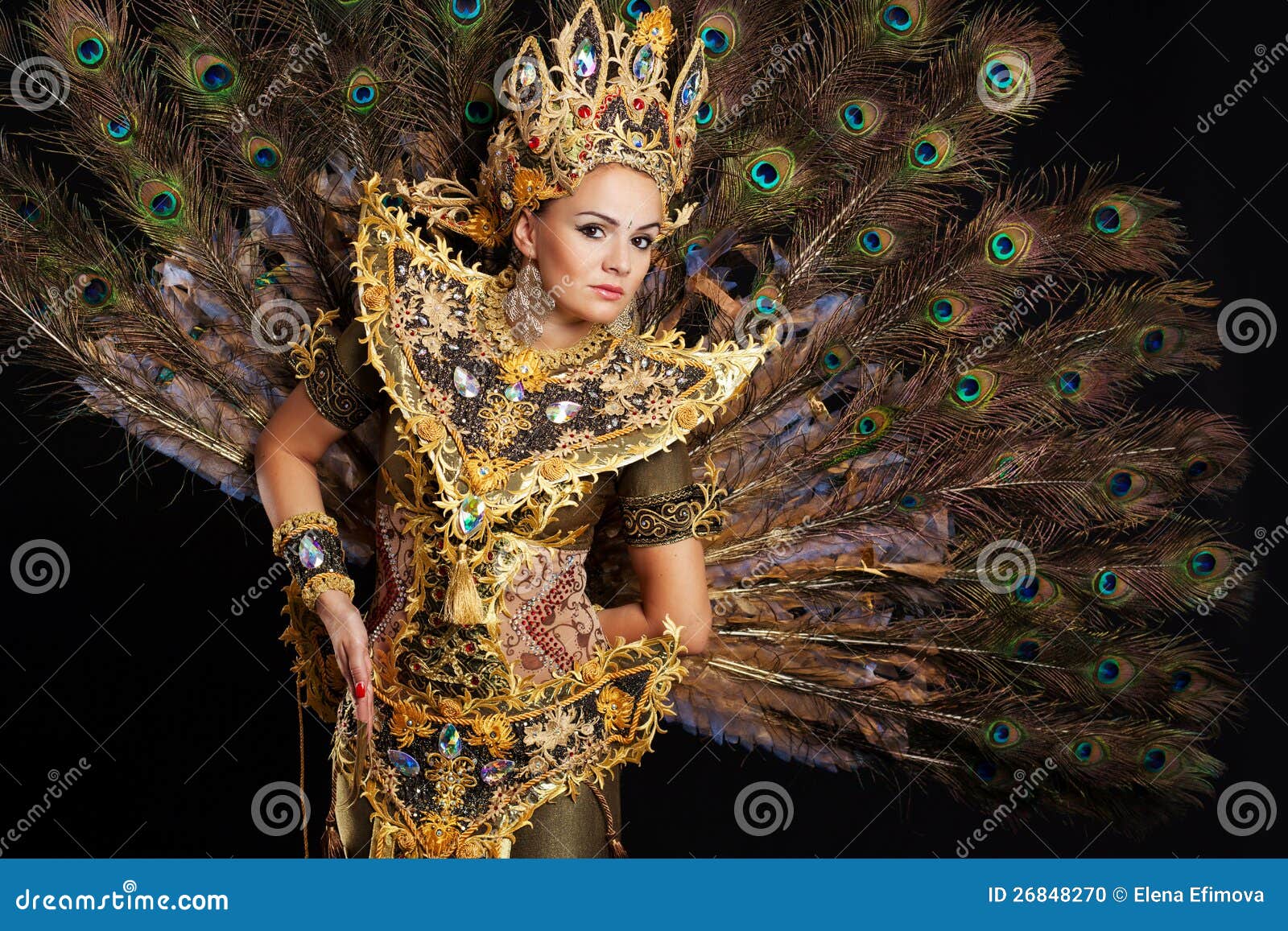 Dancer in a golden dress stock photo. Image of night - 26848270