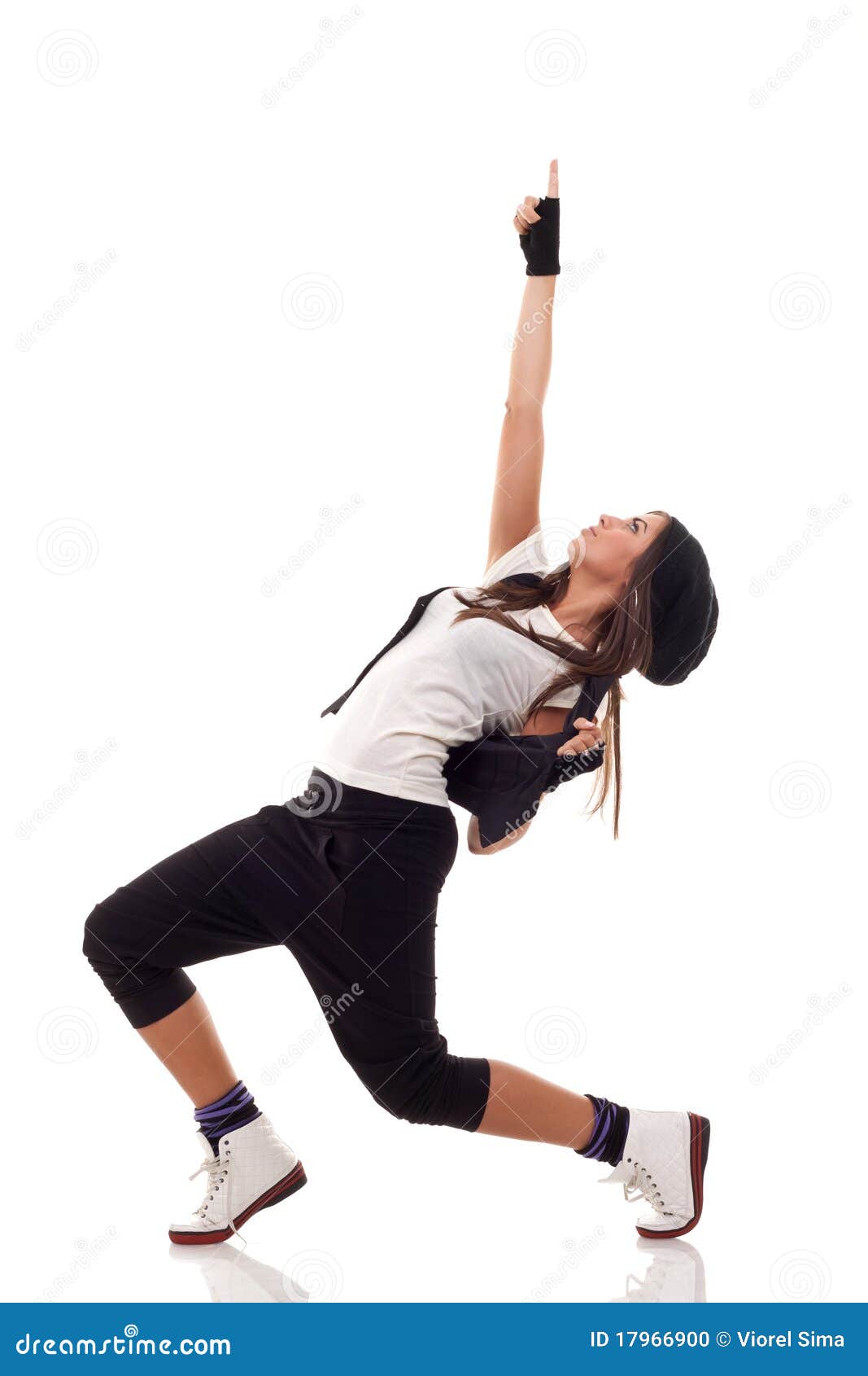 Dancer in Hip Hop Attire Striking a Pose Stock Photo - Image of ...