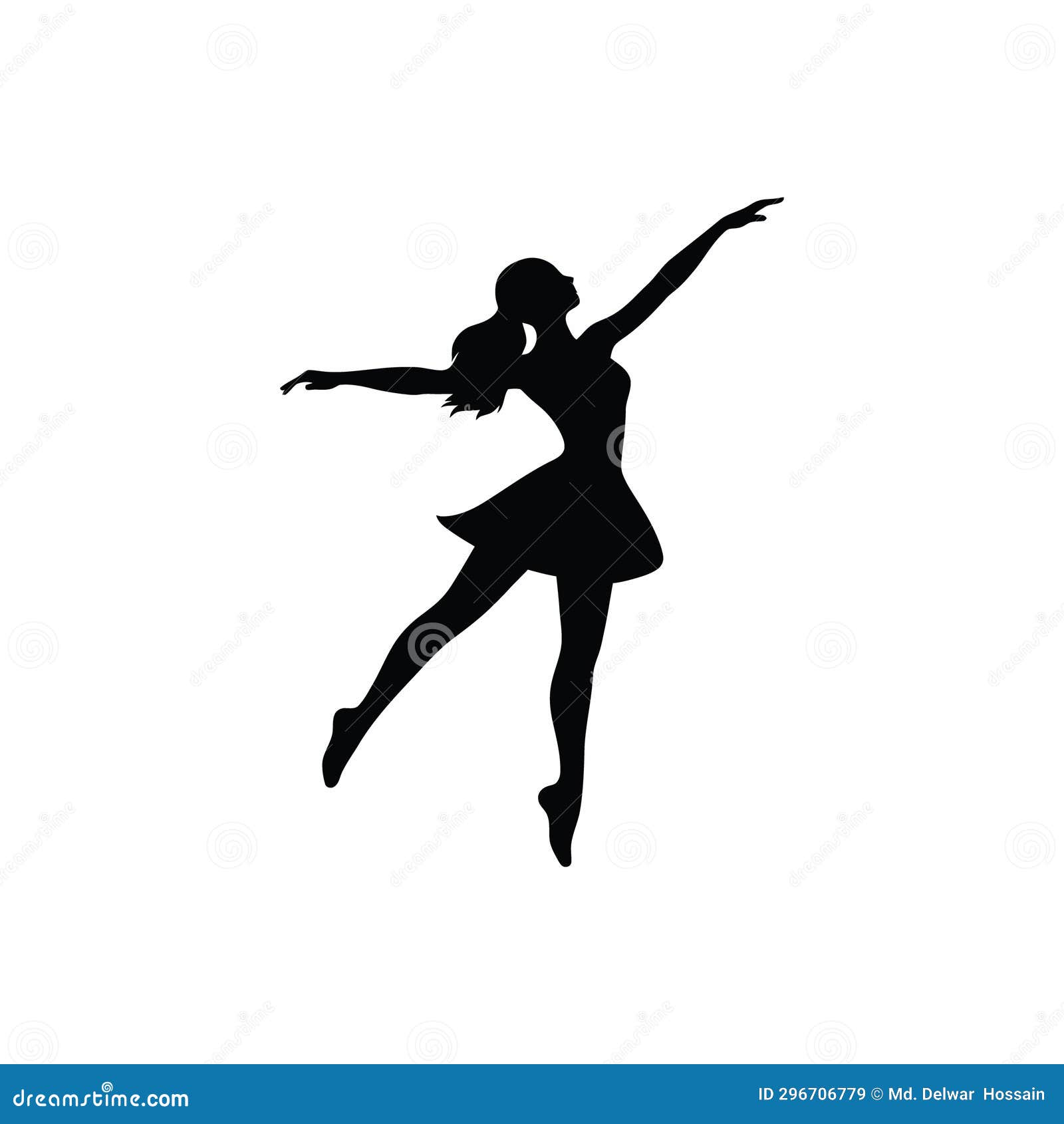Dancer Icon stock illustration. Illustration of text - 296706779