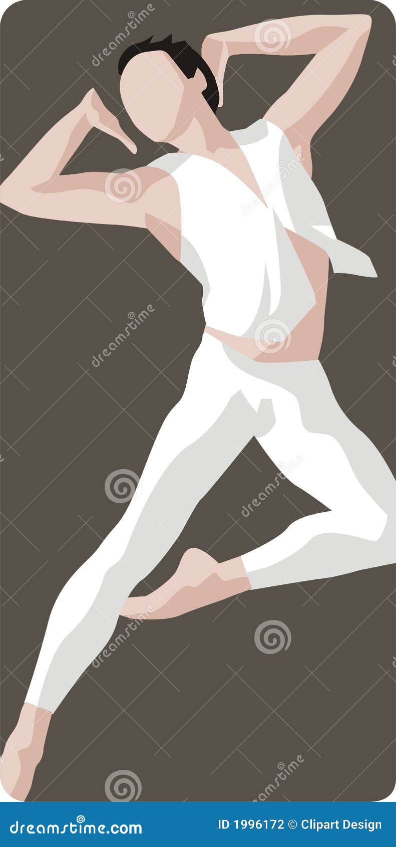 Dancer Illustration stock vector. Illustration of vector - 1996172