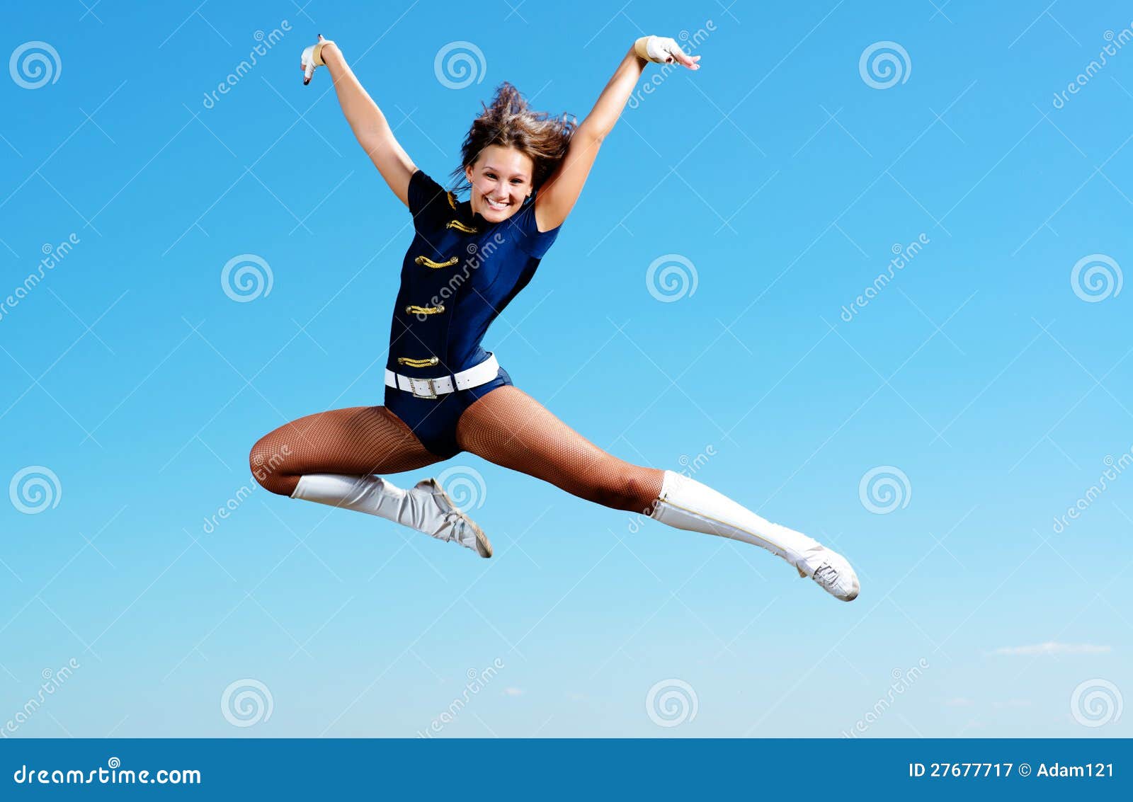 Dancer jumping stock image. Image of beautiful, agility - 27677717