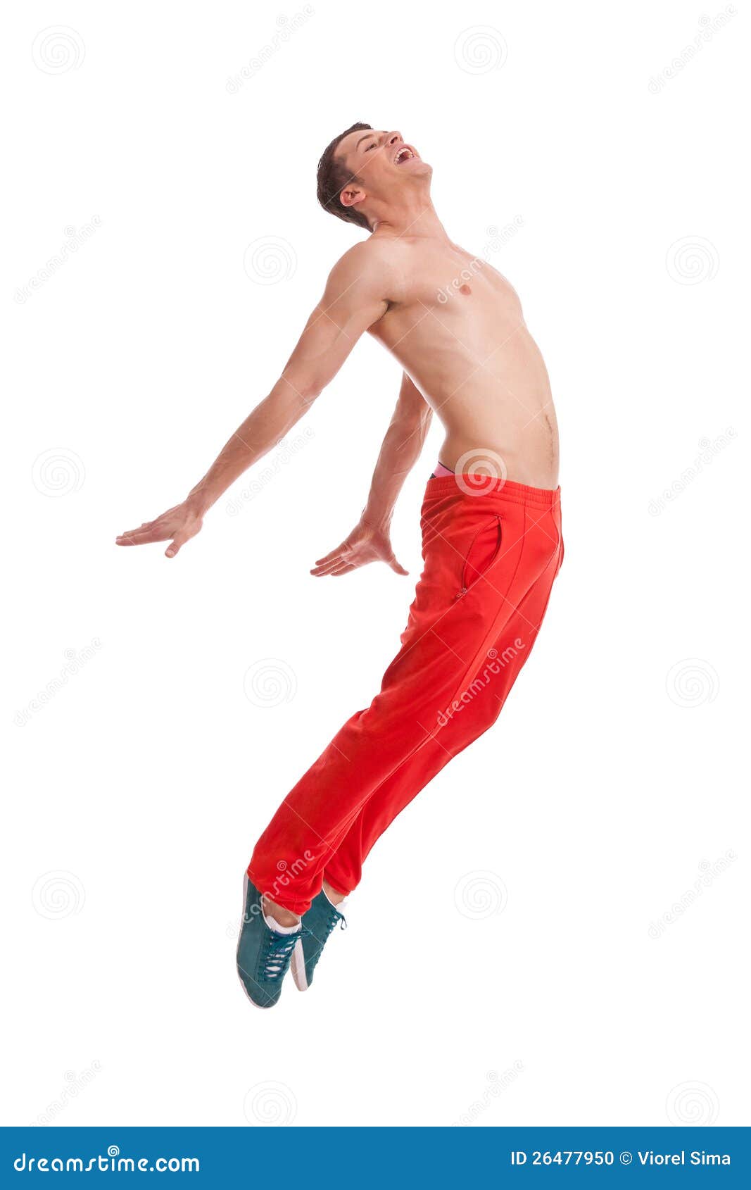 Dancer Jumping for the Camera Stock Photo - Image of fitness ...