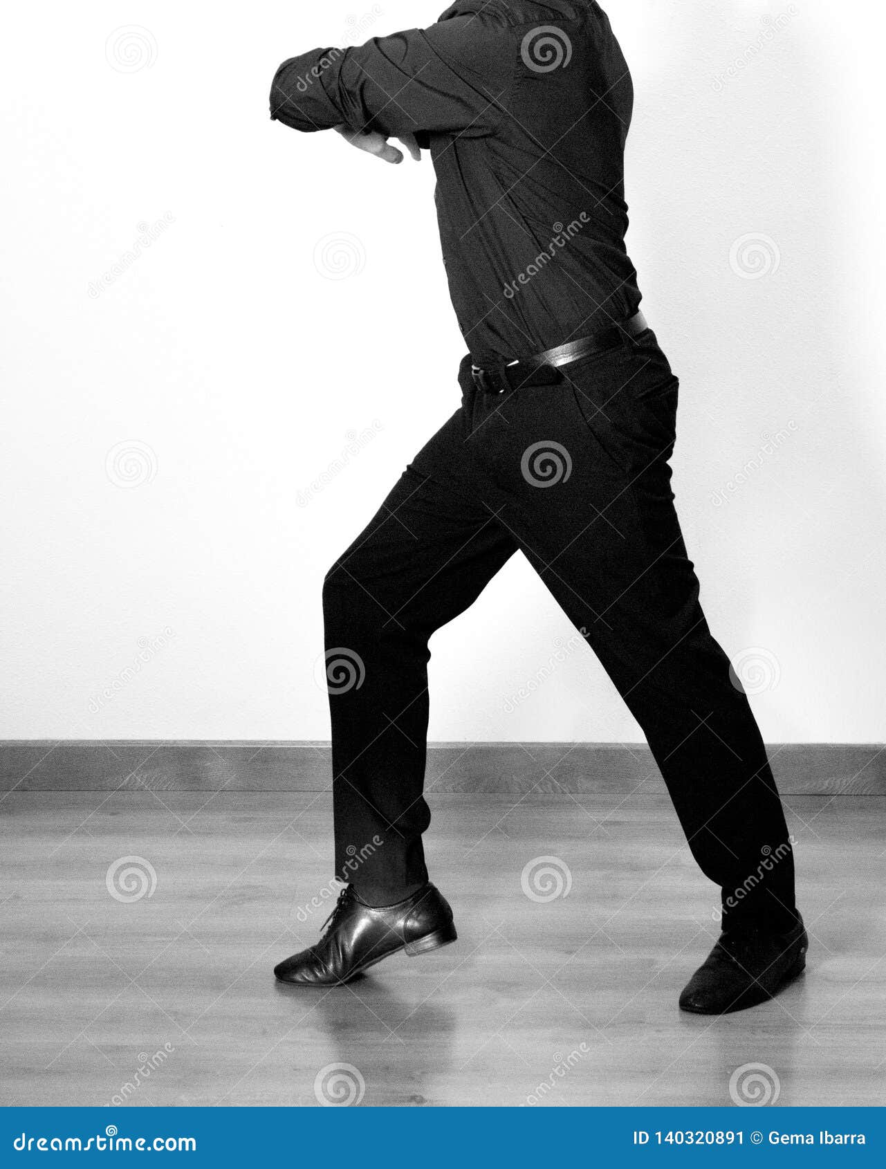 Dancer with Latin Dance Figures Stock Image - Image of isolated, wall ...