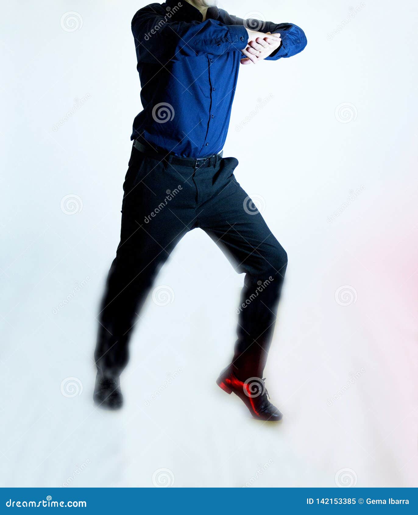 Dancer with Latin Dance Figures Stock Image - Image of male, building ...