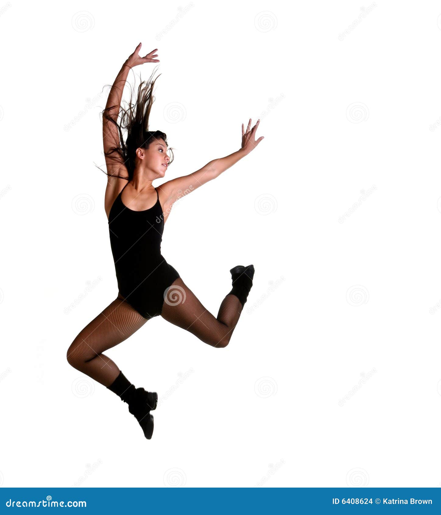 Dancer Leaping into the Air Stock Photo - Image of performer ...