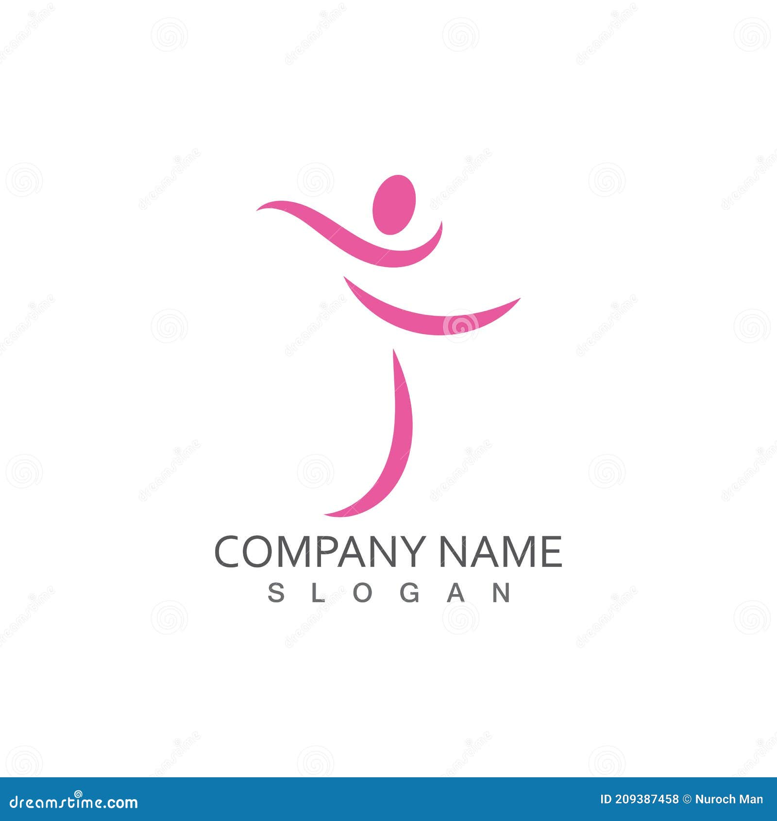 Dancer Logo and Symbol Vector. Stock Vector - Illustration of dancer ...