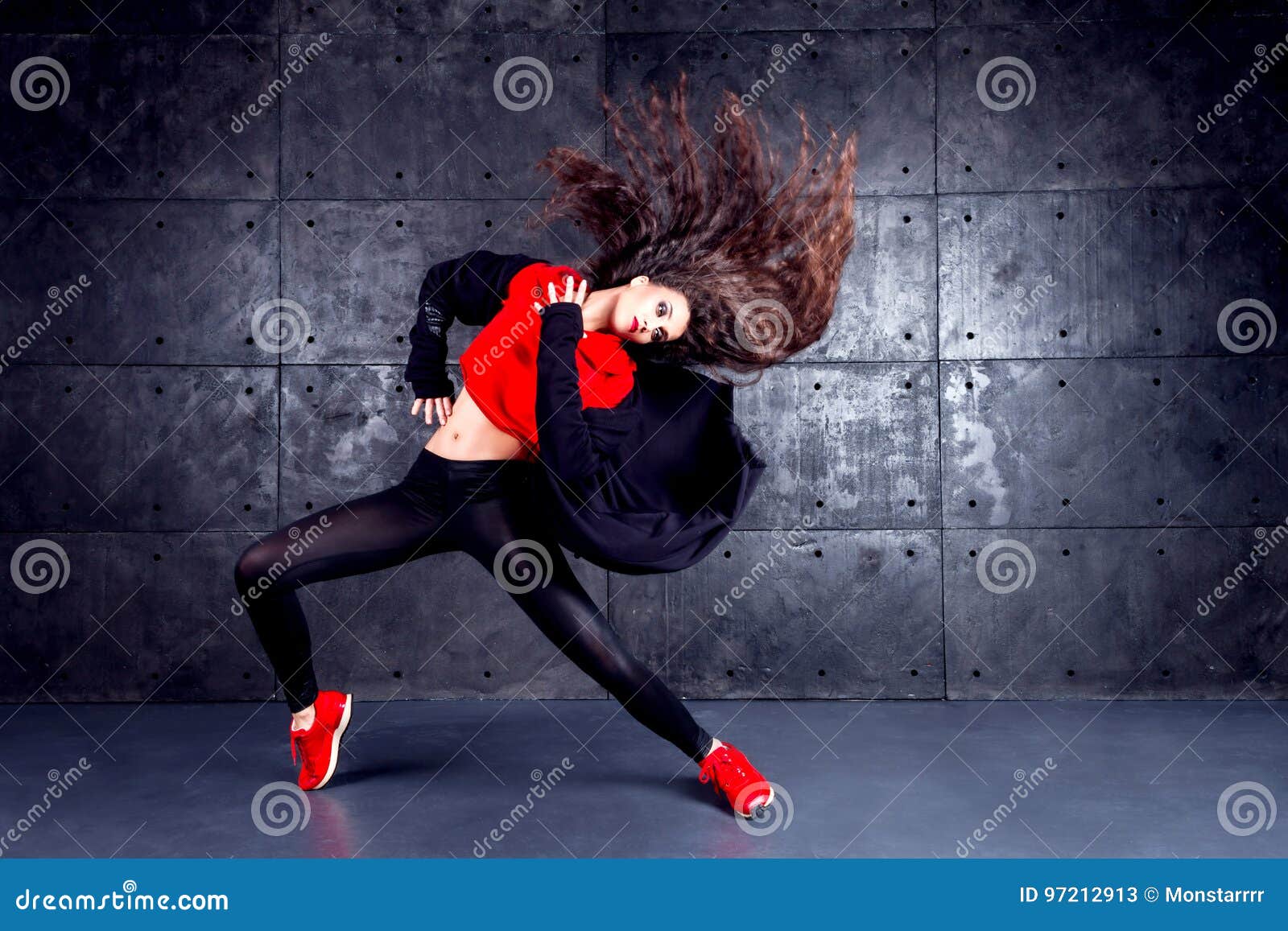 Dancer in motion stock image. Image of gymnastics, expression - 97212913