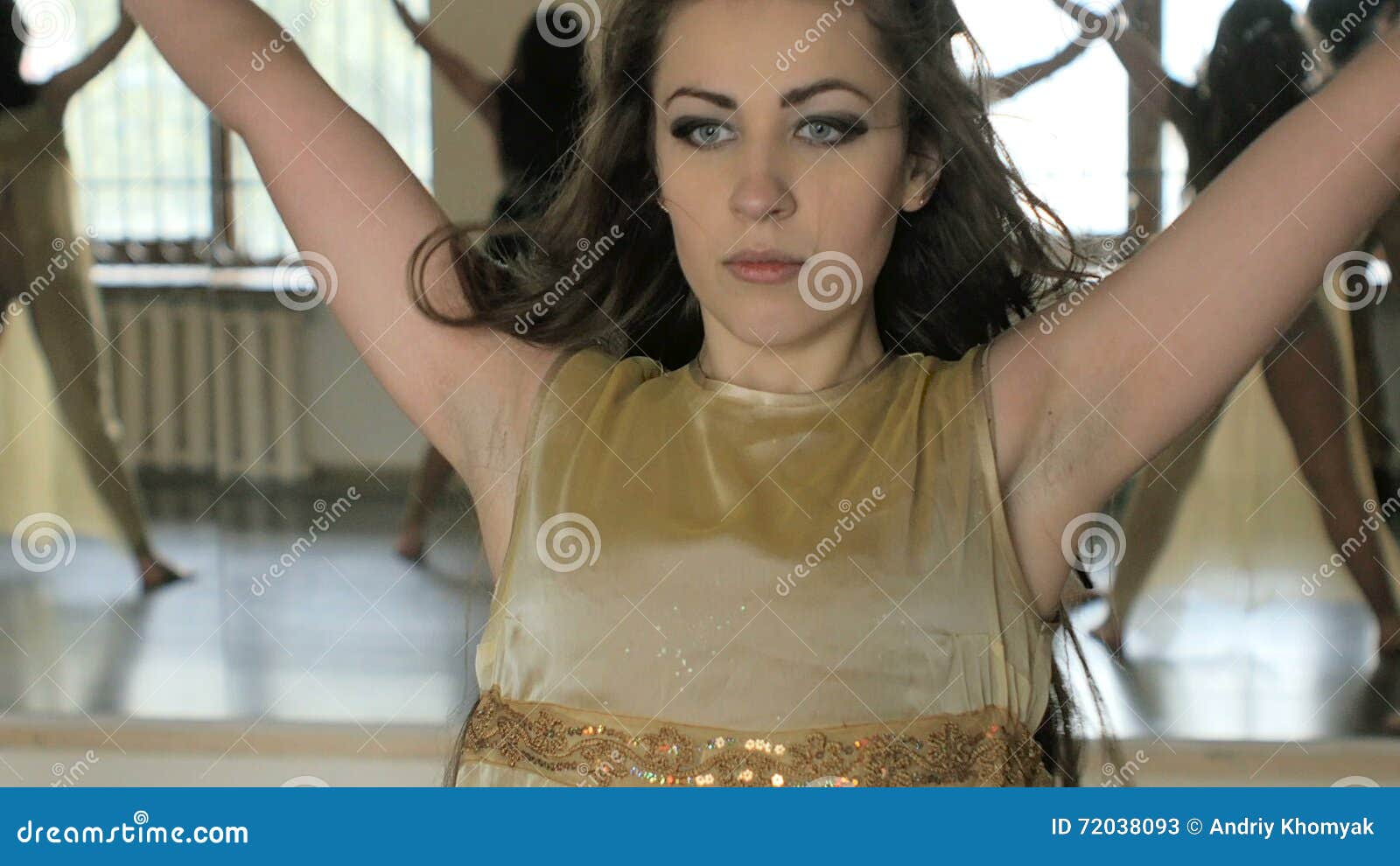 Dancer Performing and Practicing a Contemporary, Modern Form of Dance ...