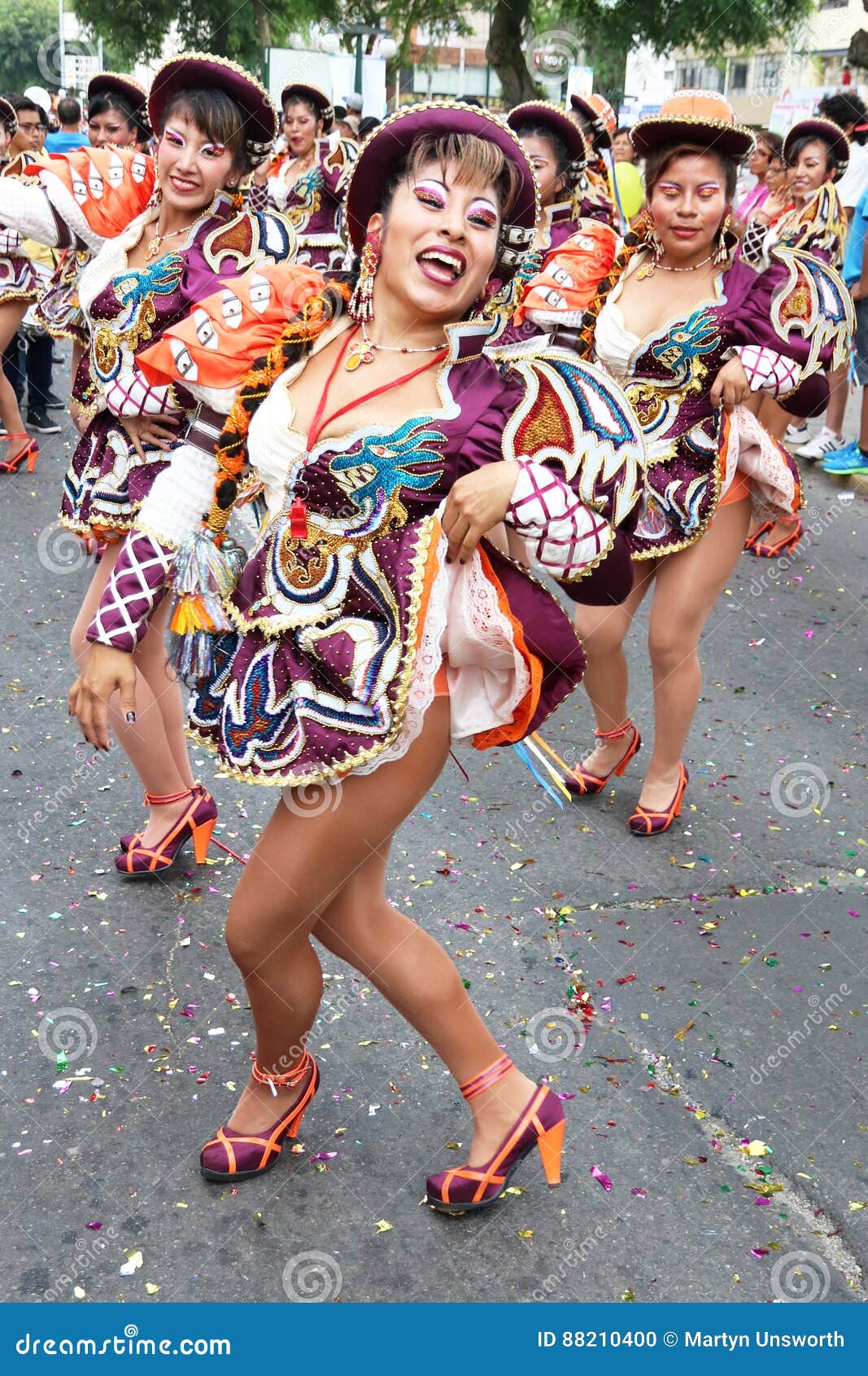 Dancer in Peruvian Carnaval Editorial Image - Image of latin, samba ...
