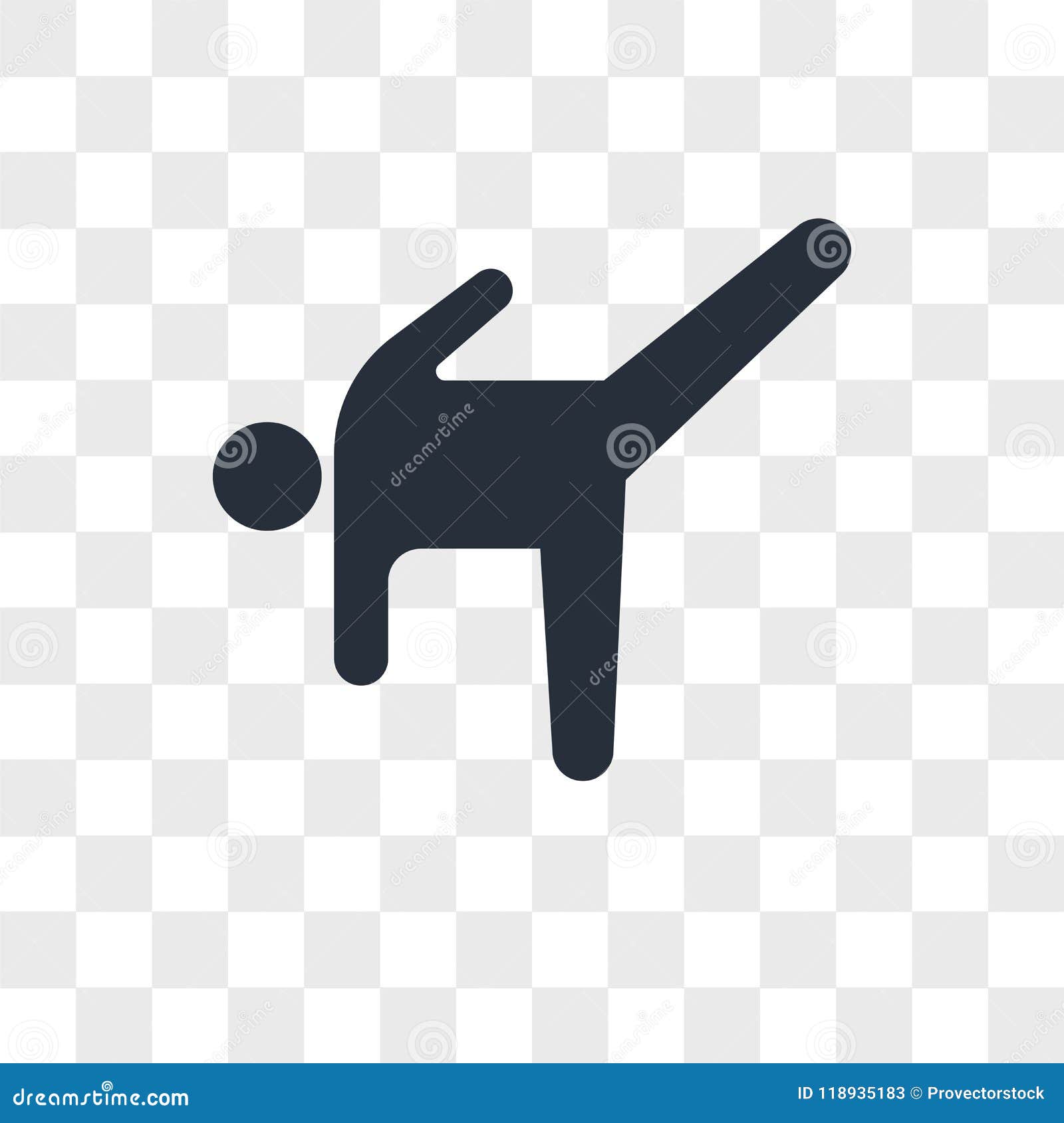 Dancer Pose Icon on Transparent Background, Dancer Pose Logo Design ...