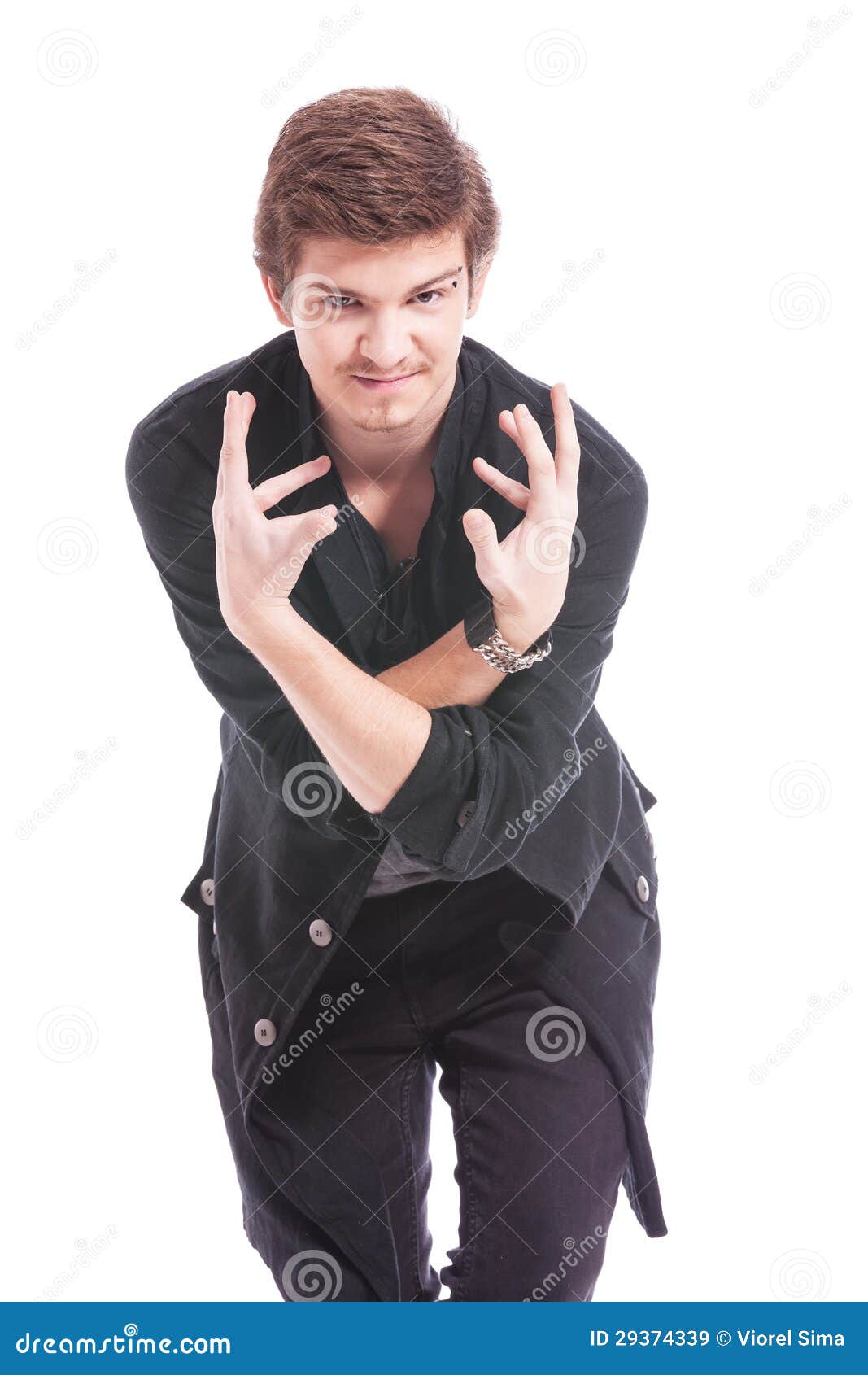 Dancer Poses with Hands Crossed Stock Image - Image of freestyle, male ...