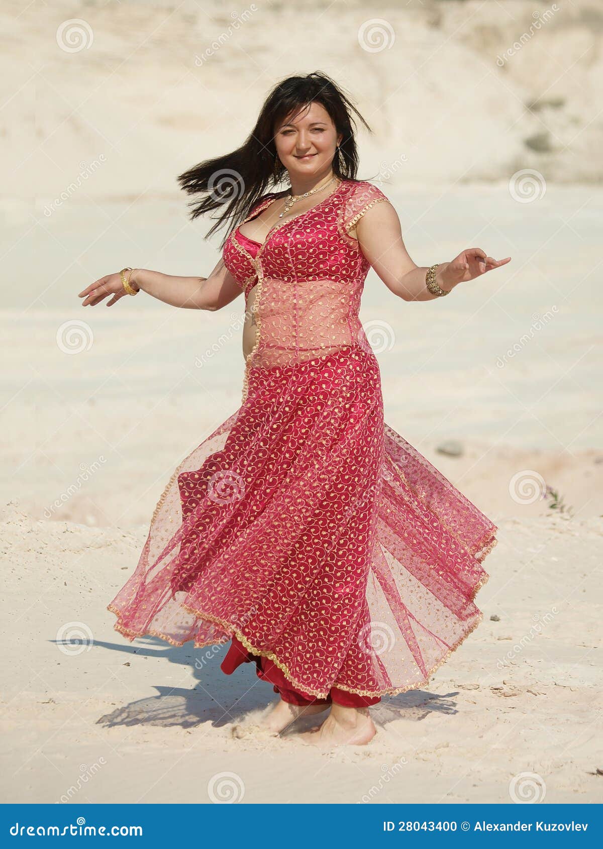 Dancer in red dress stock photo. Image of corpulent, costume - 28043400