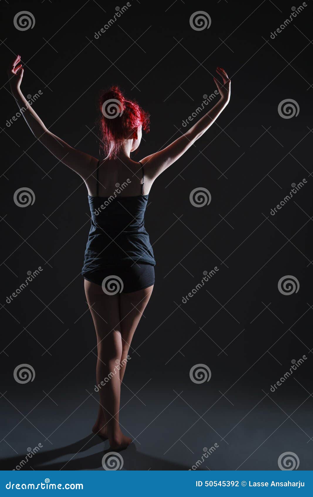 Dancer with Red Hair stock photo. Image of woman, dancer - 50545392