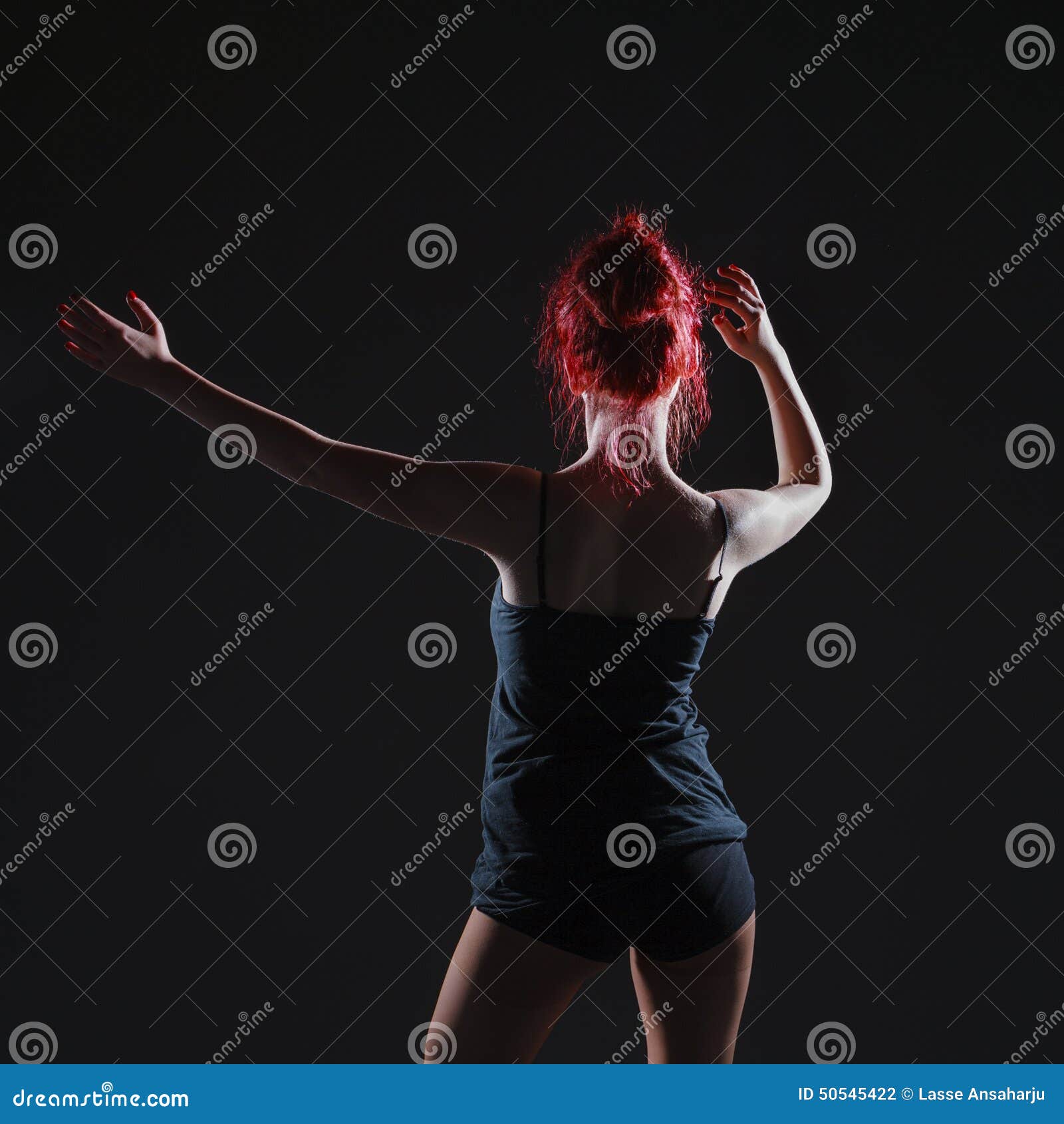 Dancer with Red Hair stock photo. Image of studio, dancer - 50545422