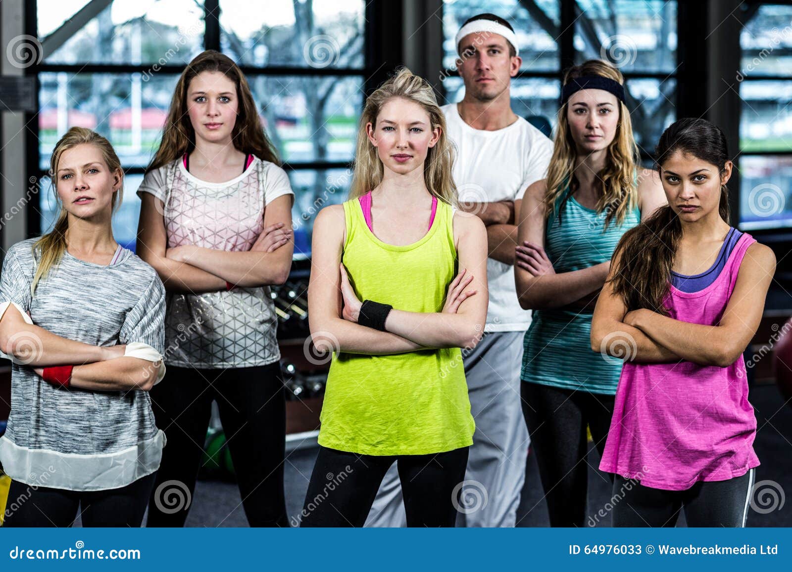 Dancer Serious Group Posing Together Stock Image - Image of healthy ...