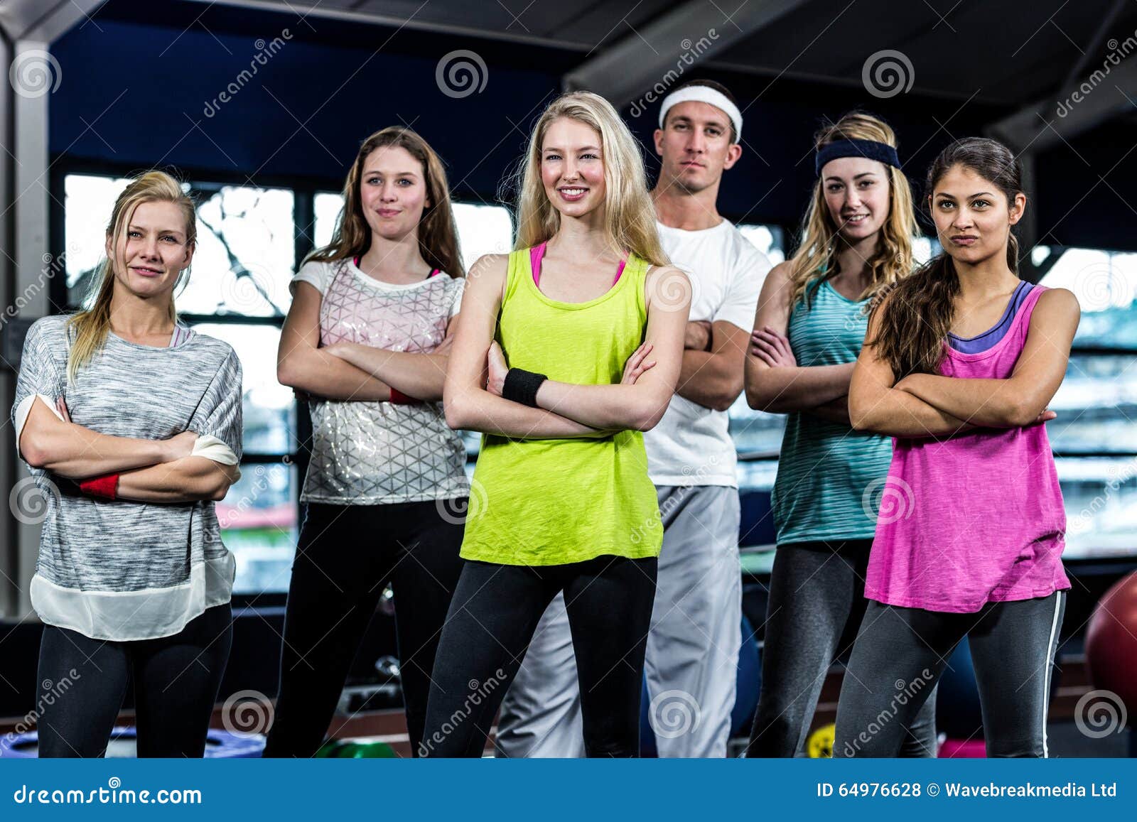 Dancer Serious Group Posing Together Stock Photo - Image of active ...