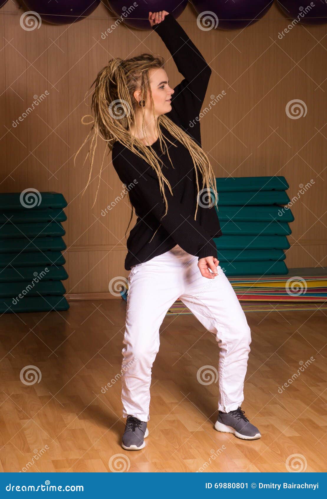 The Dancer is Showing Movements Stock Image - Image of balance ...