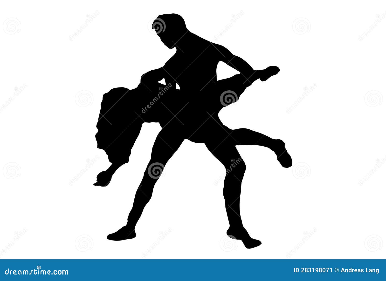 Dancer Silhouette Dancing Human Model Shadow Dance Illustration Art ...