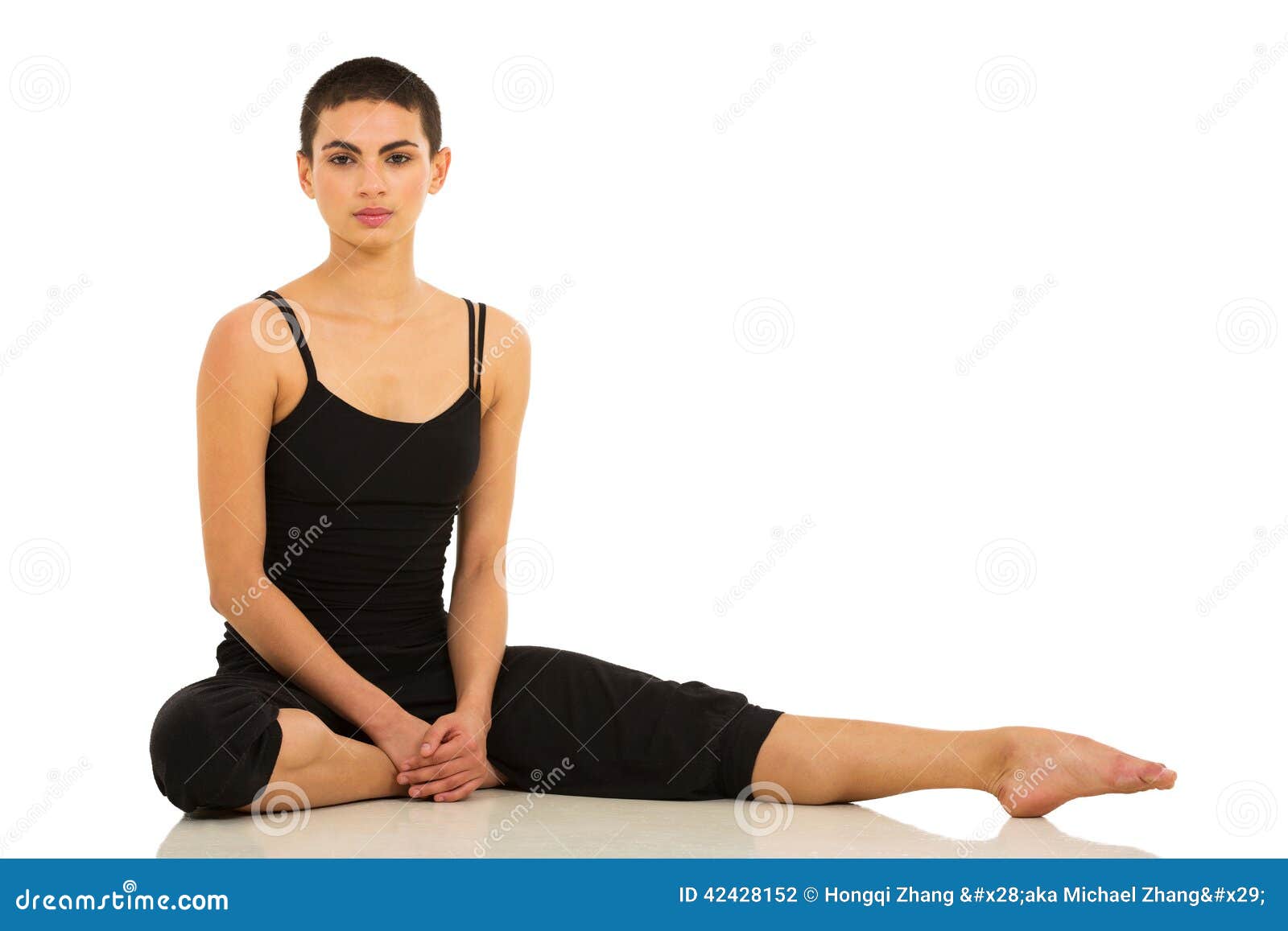 Dancer sitting studio stock photo. Image of ballerina - 42428152