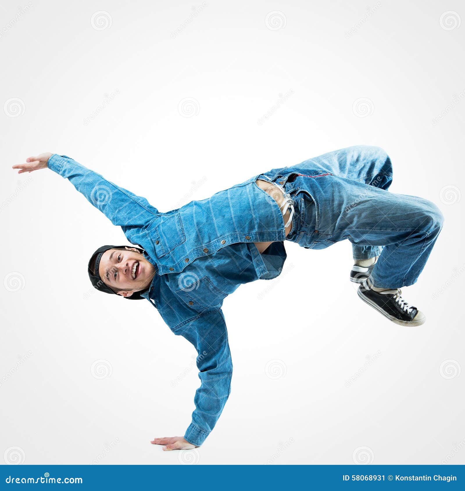 Dancer Standing on One Hand Stock Image - Image of performer, hand ...