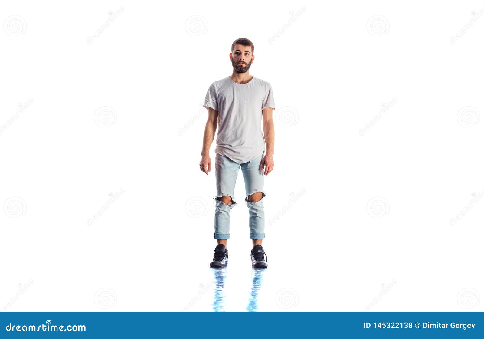 Urban man standing still stock photo. Image of person - 145322138