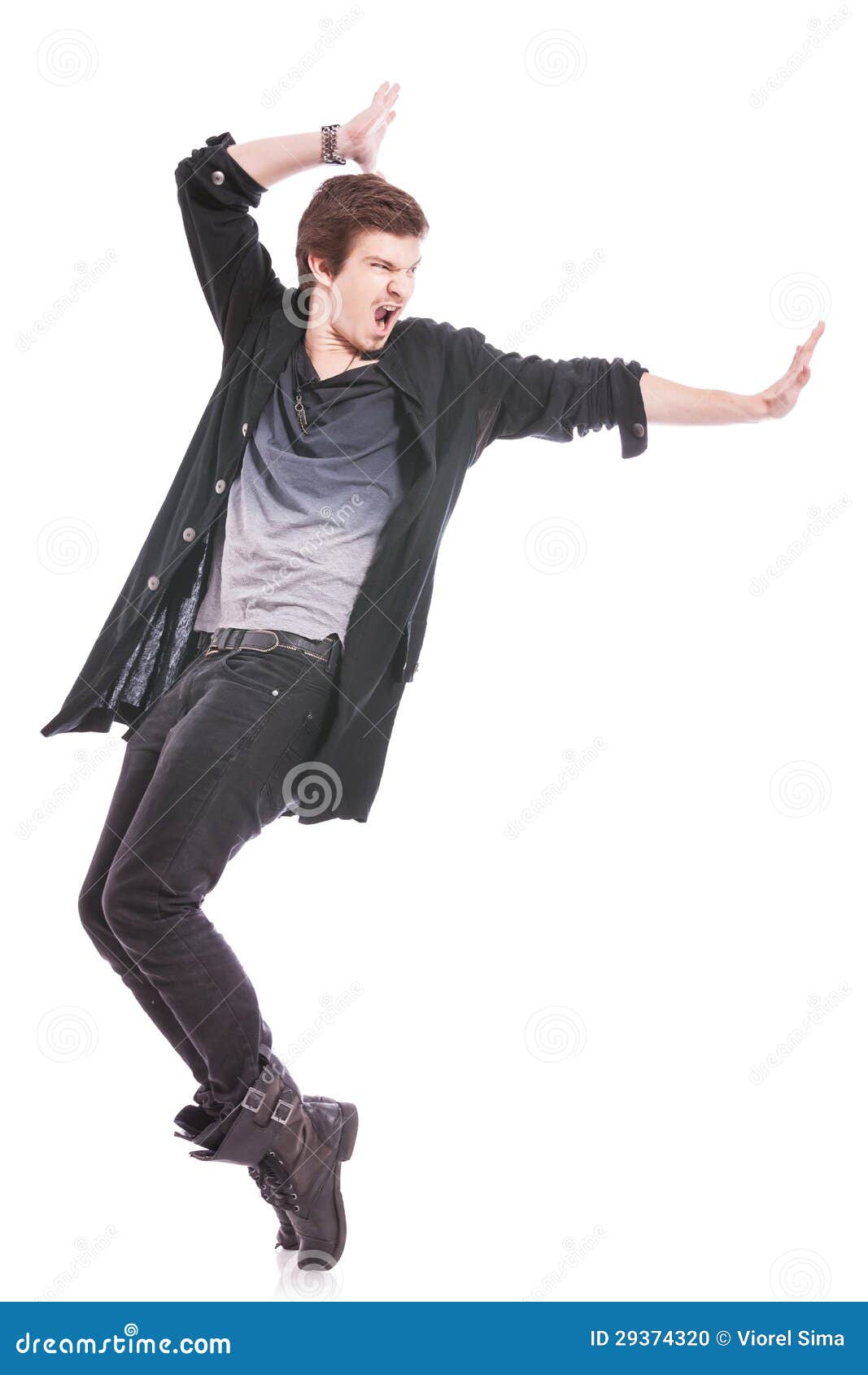 Dancer on tiptoe pose stock photo. Image of latin, pose - 29374320