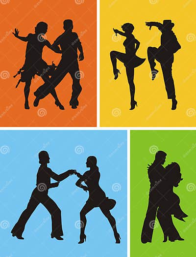 Dancers stock vector. Illustration of jive, passion, dancers - 4608667