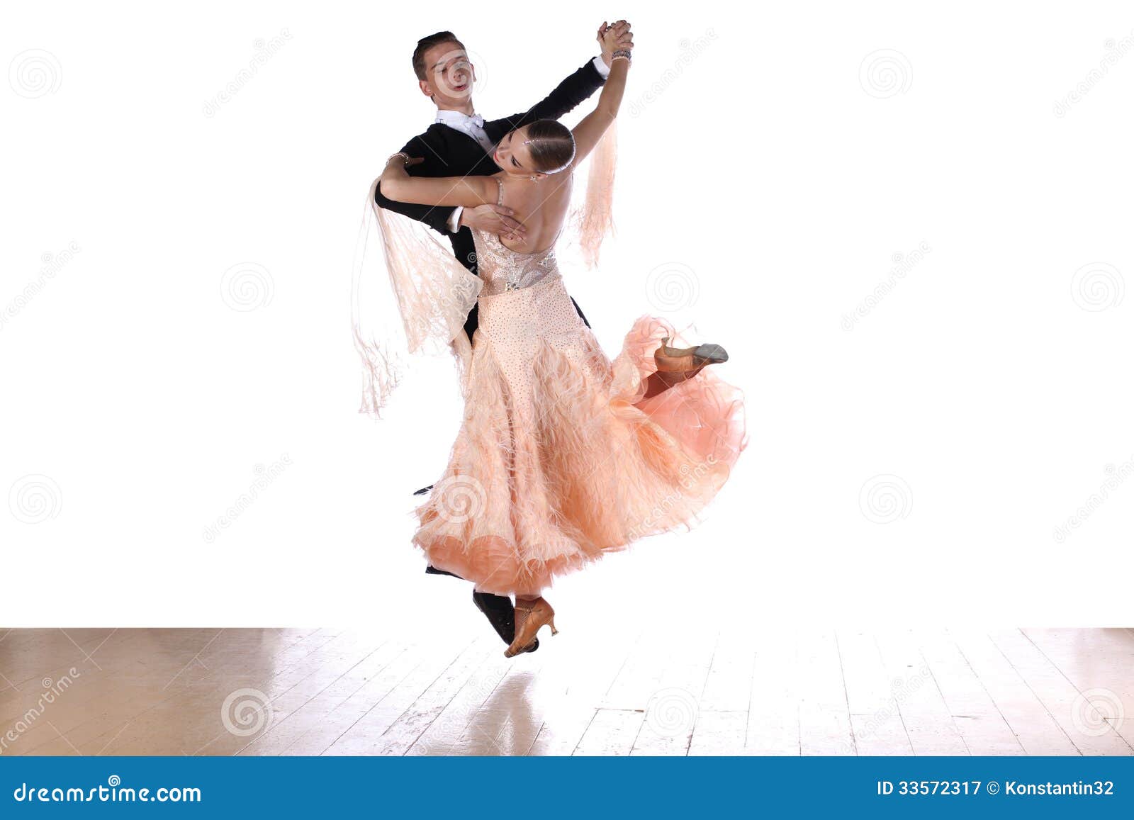 Dancers in ballroom stock image. Image of action, ballet - 33572317