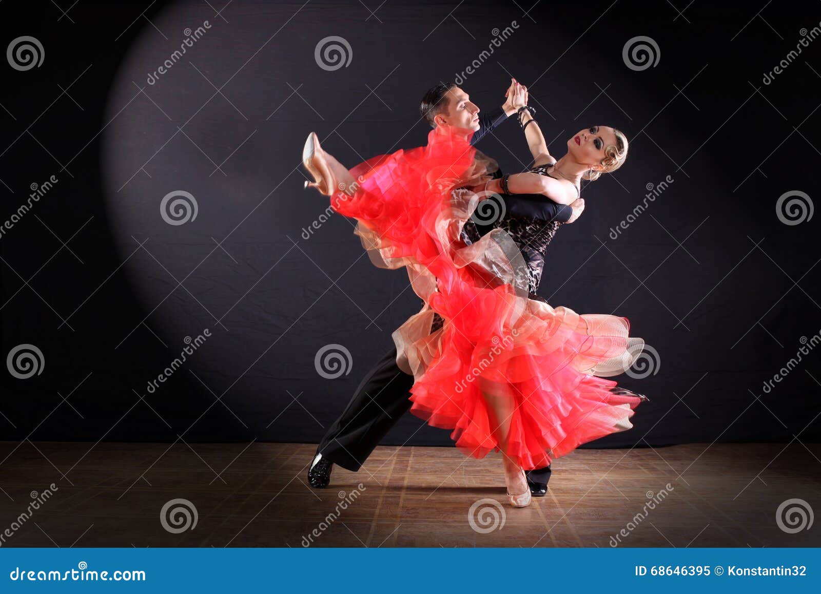 Dancers in ballroom stock image. Image of motion, cool - 68646395