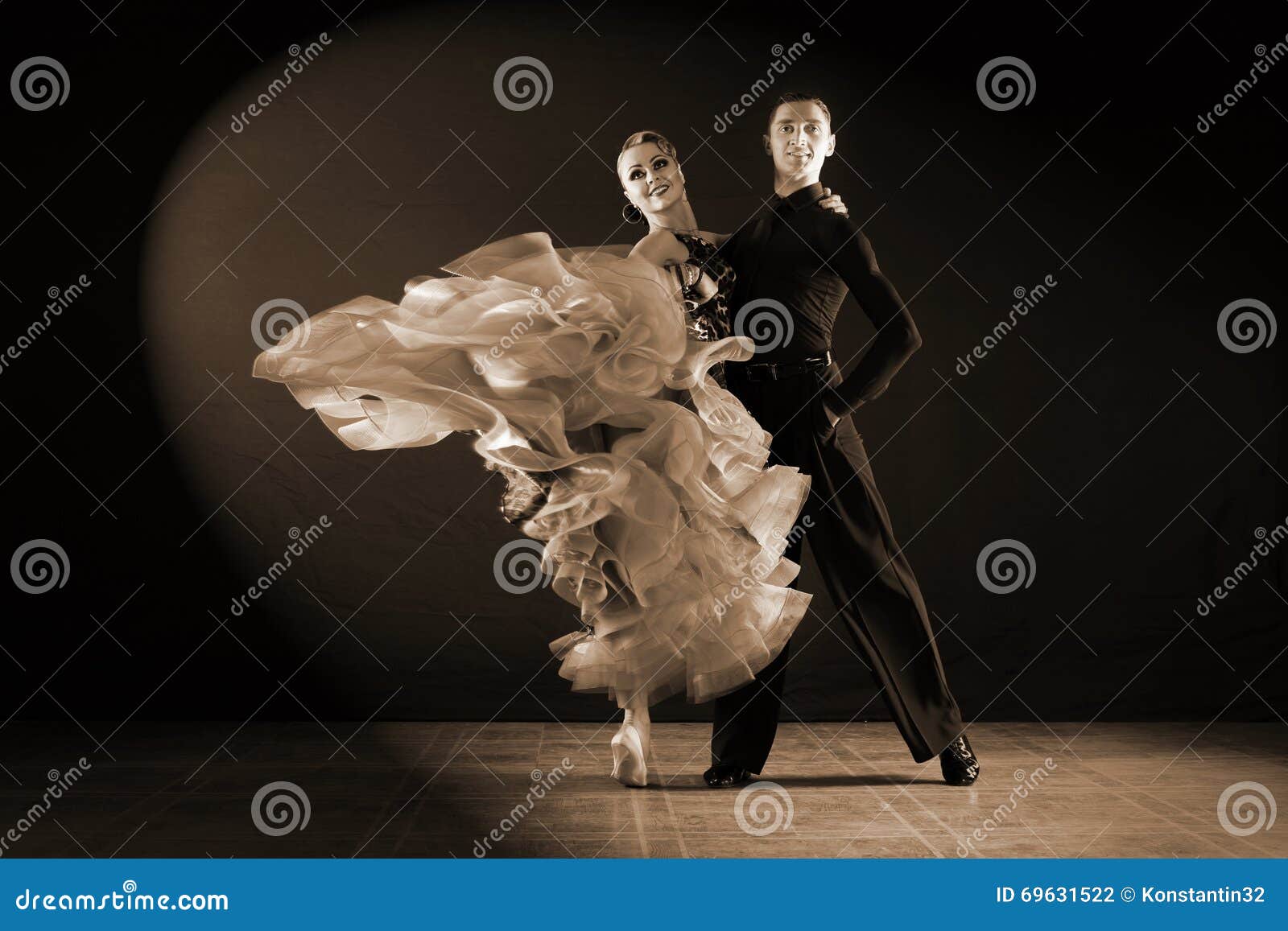 Dancers in ballroom stock photo. Image of entertainment - 69631522