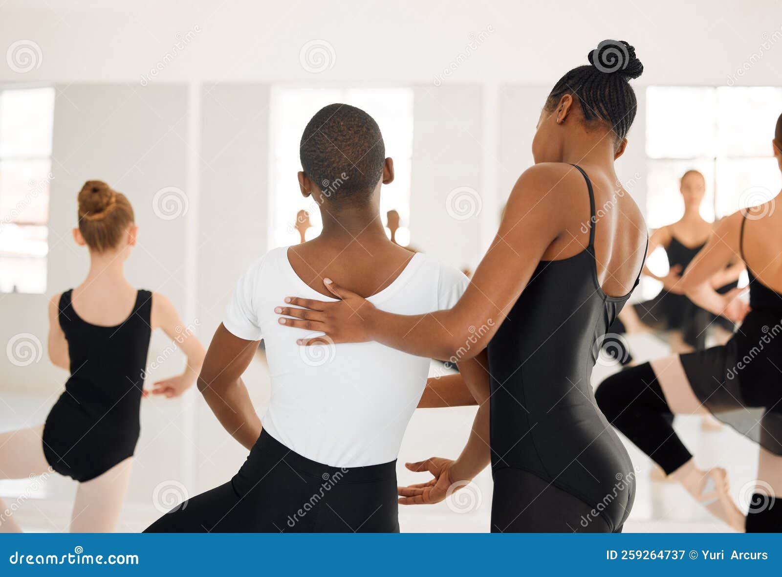 Dancers Come and Go in the Twinkling of an Eye. a Group of Ballet ...