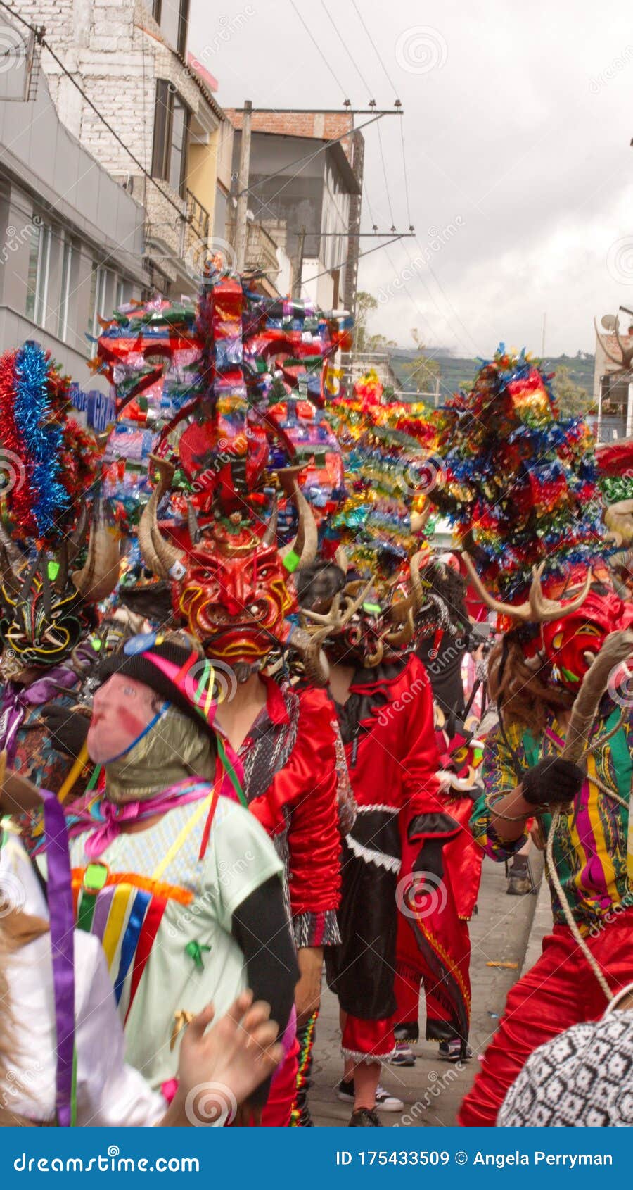Dancers at the Devil Festival Editorial Stock Image - Image of people ...