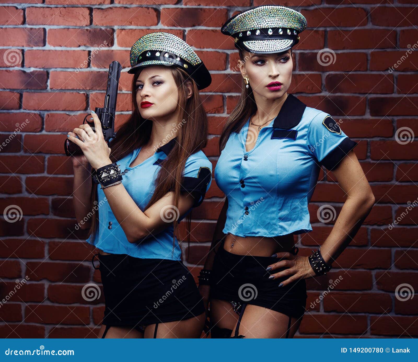 Dancers, Dressed As a Police Officers Stock Photo - Image of ...