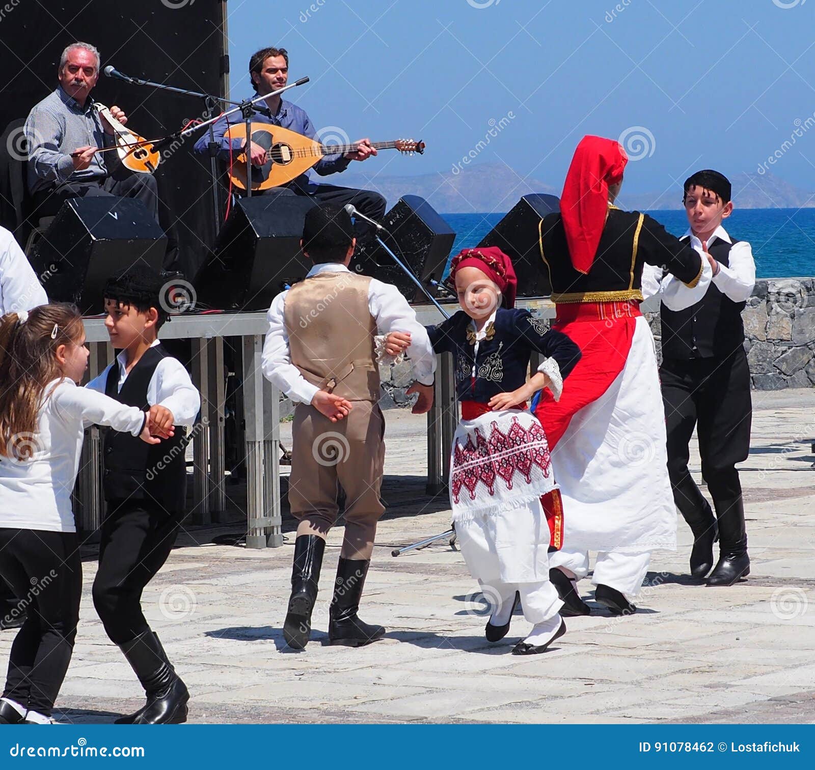Dancers at Easter Celebration Heraklion Crete Greece Editorial ...