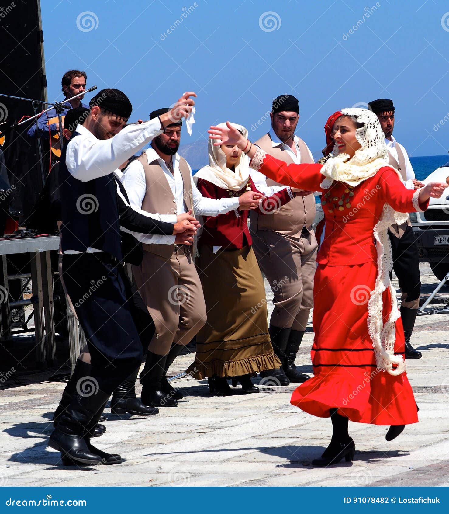 Dancers at Easter Celebration Heraklion Crete Greece Editorial ...
