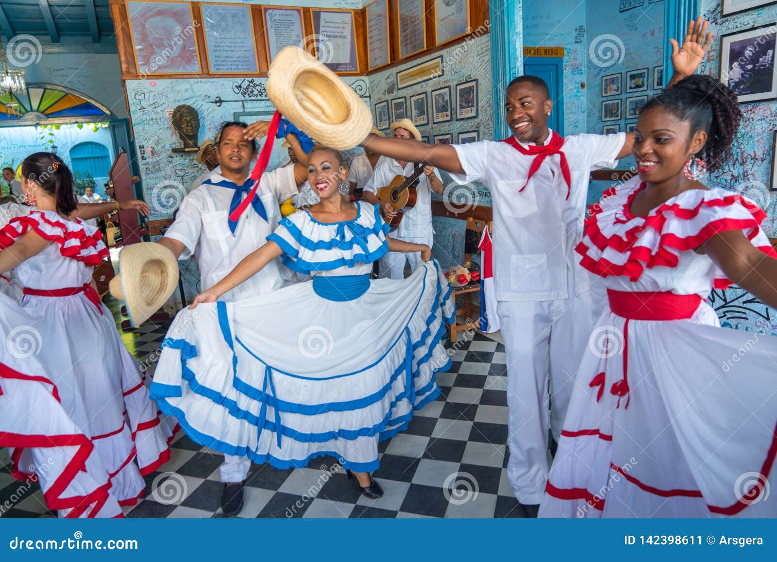 Dancers And Musicians Perform Cuban Folk Dance Editorial Photo Image
