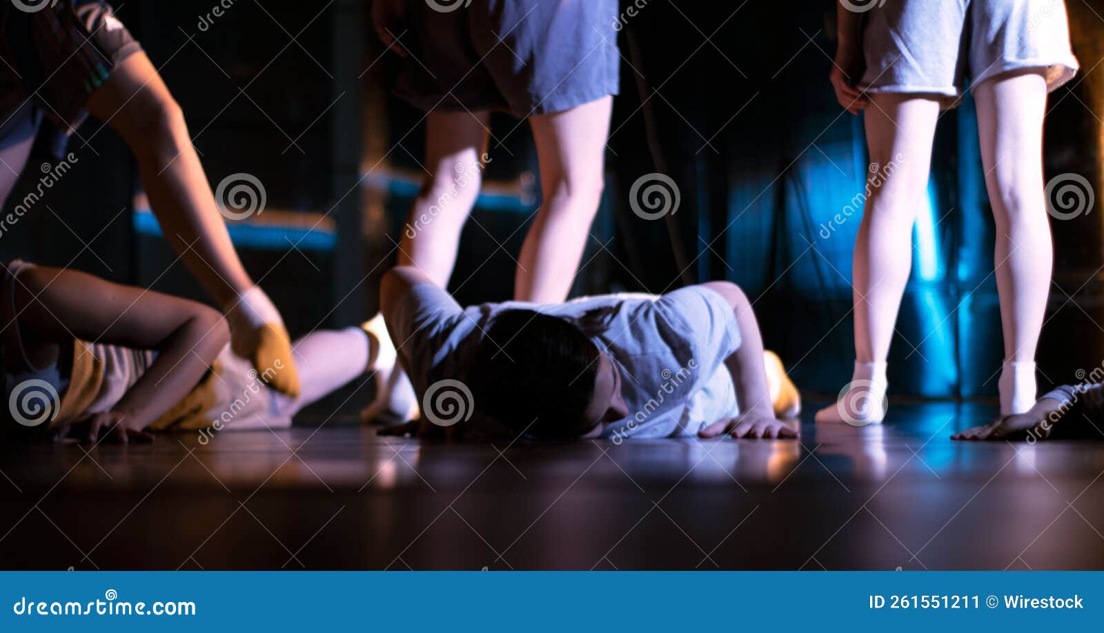 Dancers Performing on a Stage Stock Image - Image of costume, motion ...